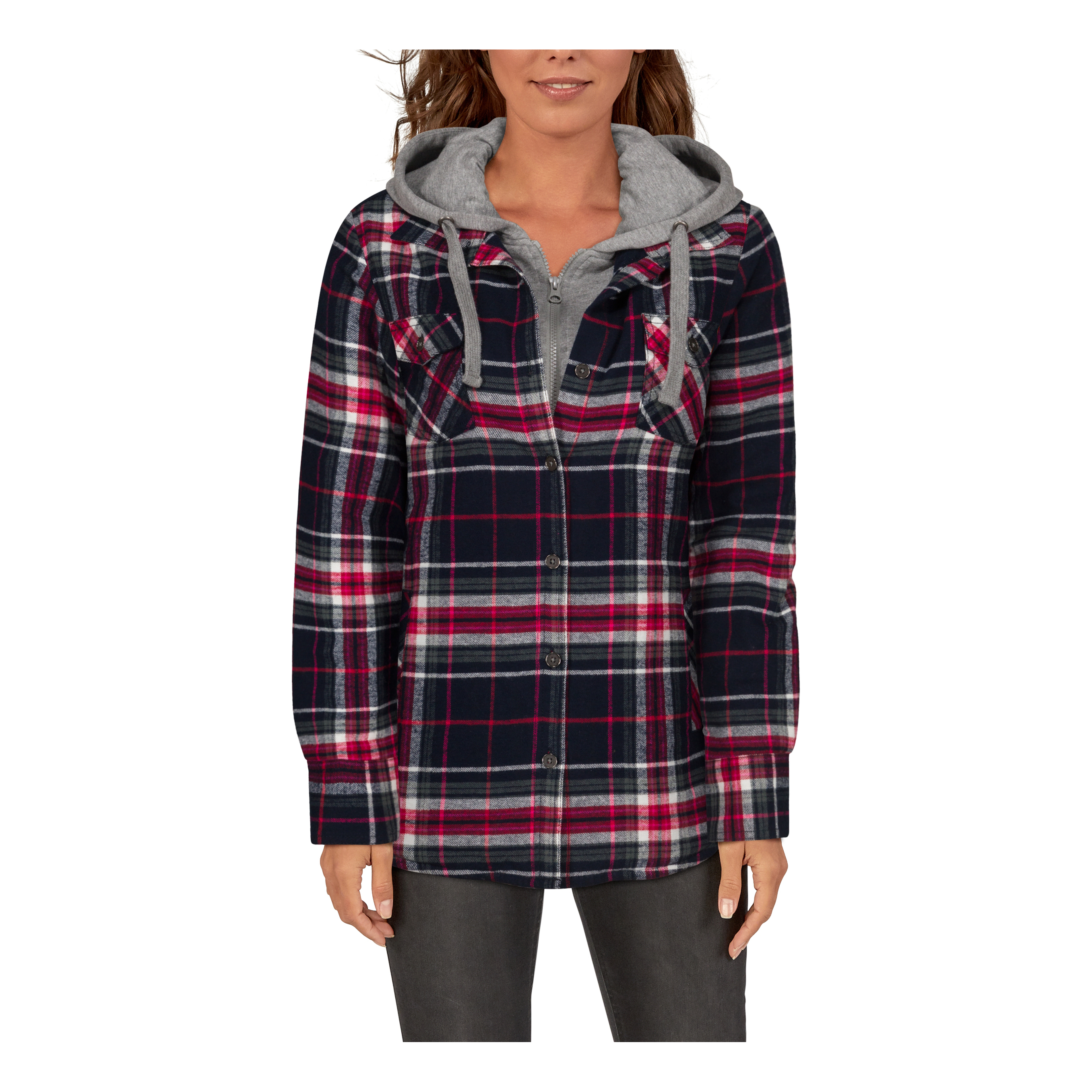 Natural Reflections Flannel Long-Sleeve Shirt Jacket for Ladies | Bass ...